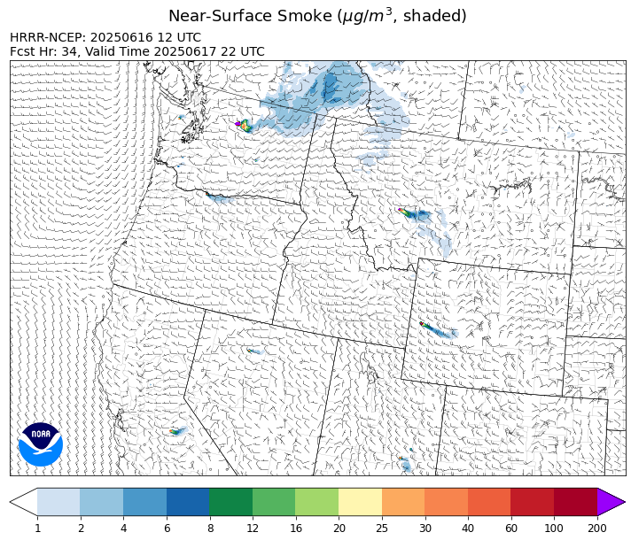 Smoke Forecast for Monday, June 16, 2025, 12:30 PM | Montana DEQ