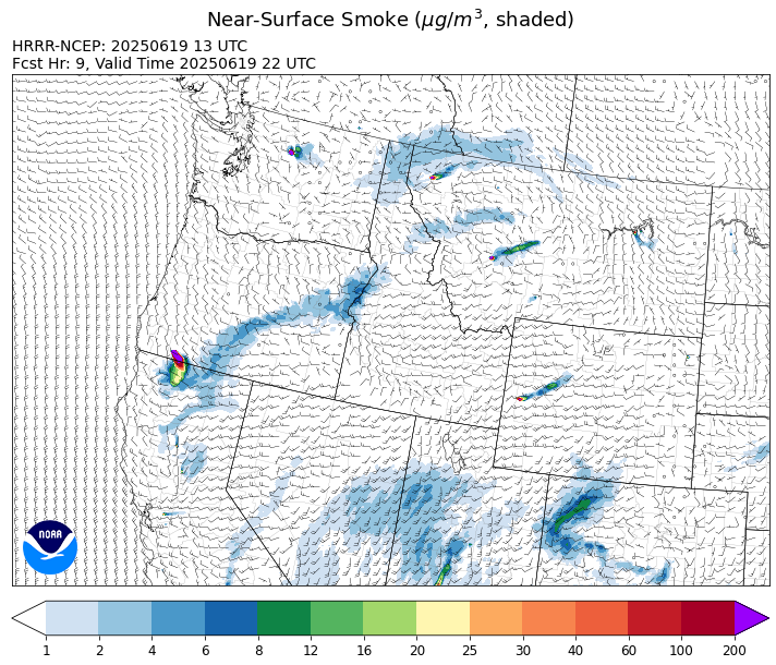 Smoke Forecast for Thursday, June 19, 2025, 10:30 AM | Montana DEQ