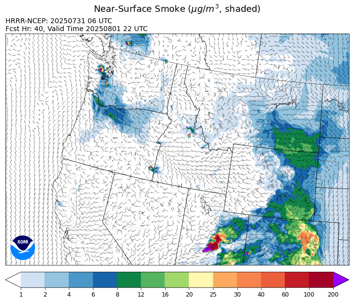 Smoke Forecast for Thursday, July 31, 2025 9:45 AM | Montana DEQ