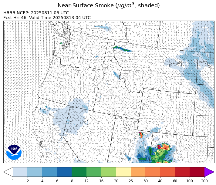 Smoke Forecast for Monday, August 11, 2025 9:45 AM | Montana DEQ