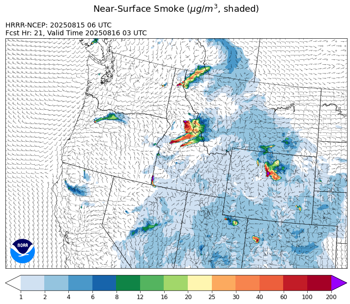 Smoke Forecast for Friday, August 15, 2025 9:15 AM | Montana DEQ