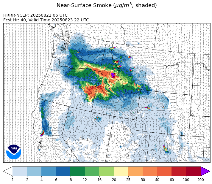Smoke Forecast for Friday, August 22, 2025 9:30 AM | Montana DEQ