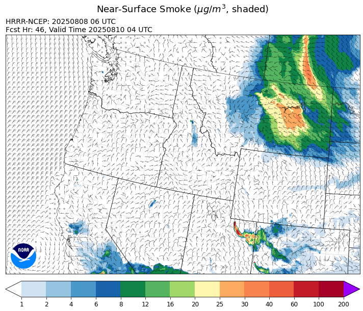 Smoke Forecast for Friday, August 8, 2025 8:30 AM | Montana DEQ