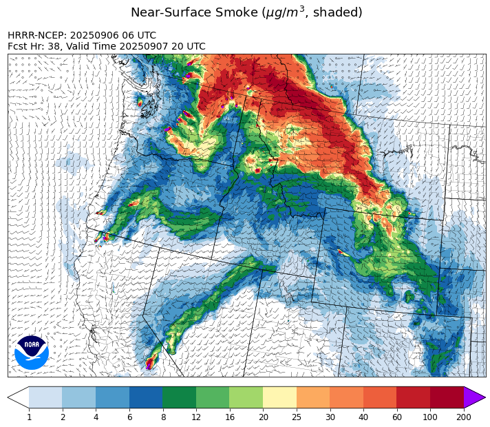 Smoke Forecast for Saturday, September 6, 2025 9:30 AM | Montana DEQ