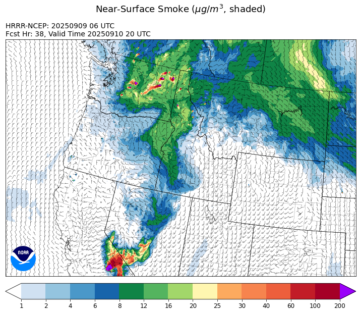 Smoke Forecast for Tuesday, September 9, 2025 9:30 AM | Montana DEQ